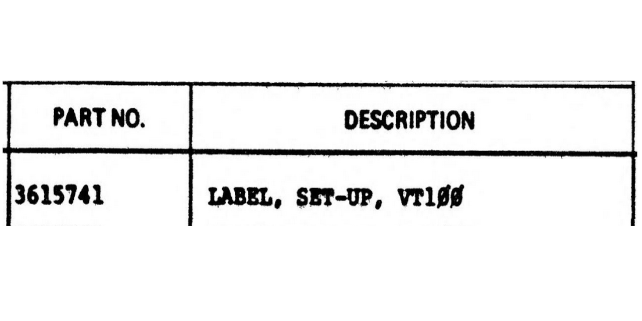 GitHub - larsbrinkhoff/3615741: VT100 keyboard sticker