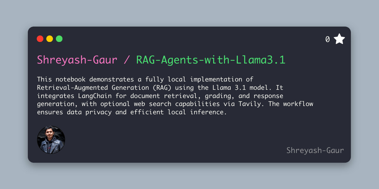 GitHub - Shreyash-Gaur/RAG-Agents-with-Llama3.1: This notebook ...