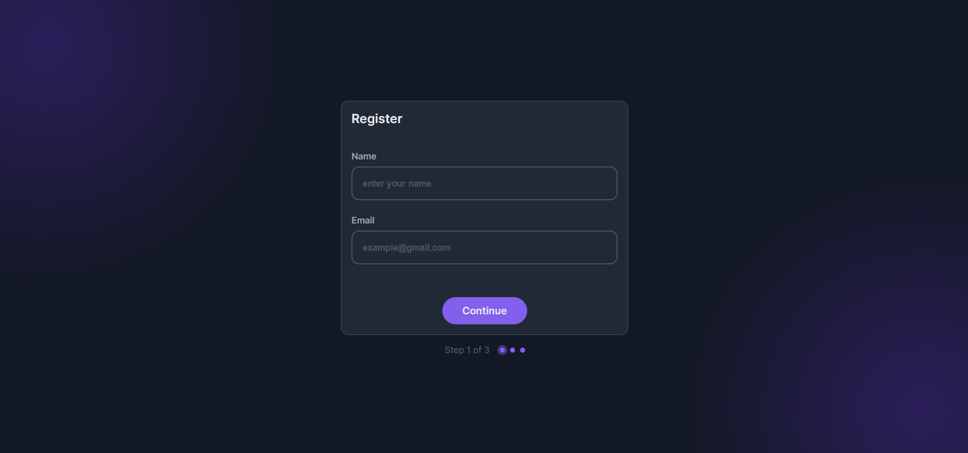 GitHub - Ibrahim-003/Multi-Step-Form: This project is a multi-step interactive registration form ...