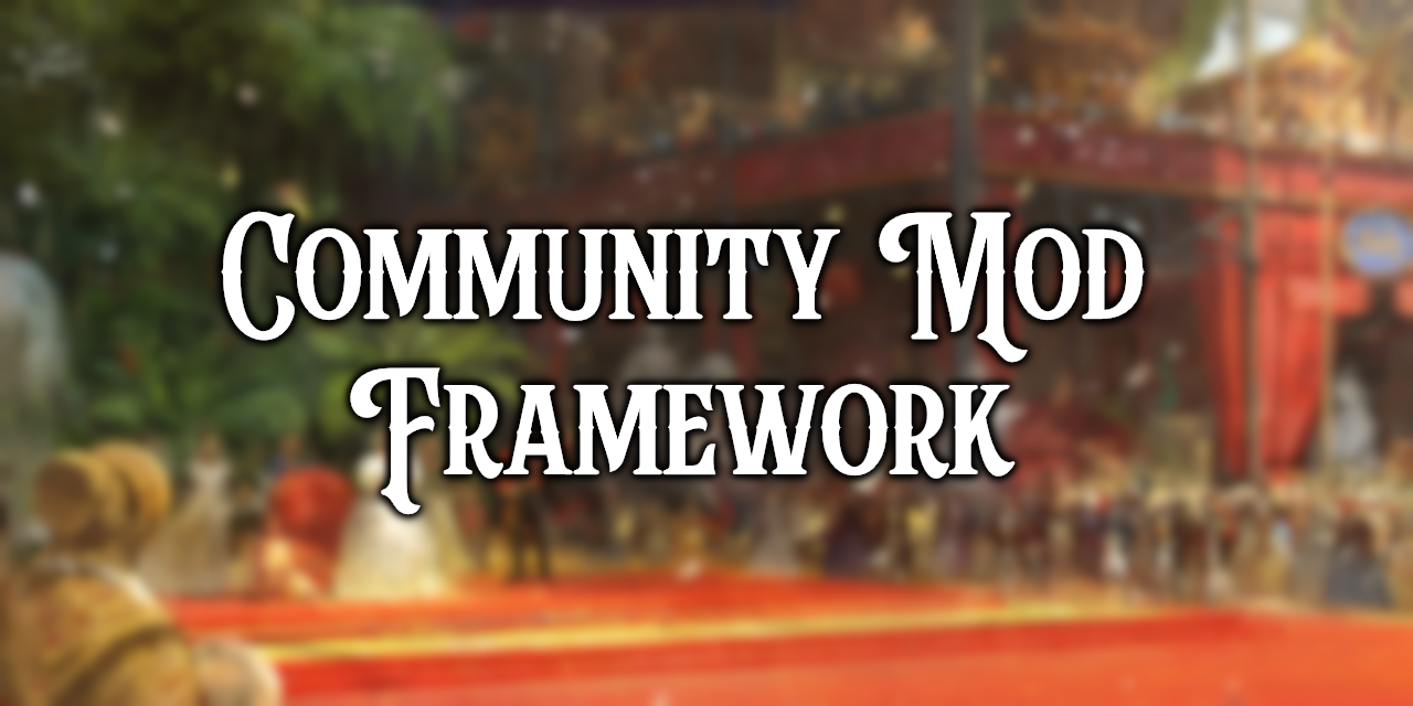 Github Victoria 3 Modding Co Opcommunity Mod Framework Community Framework Mod To Support