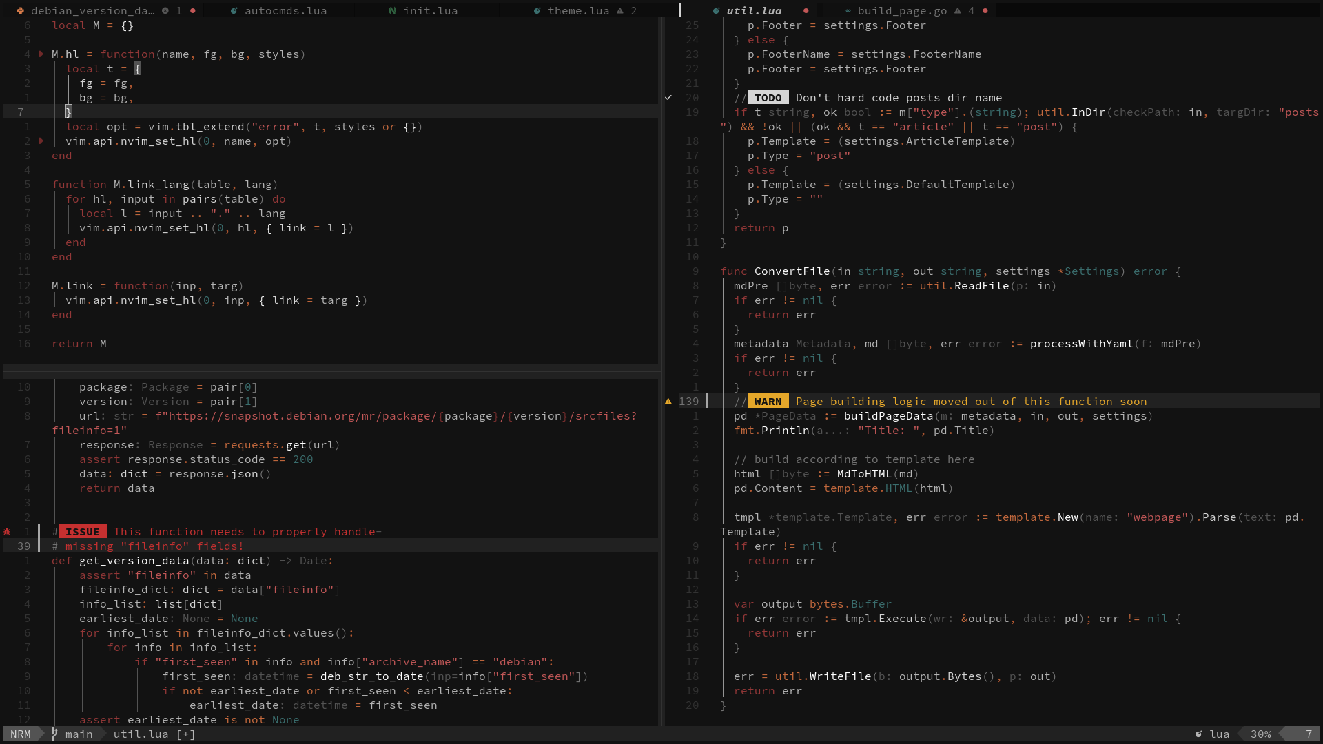GitHub - ficd0/ashen.nvim: A warm, muted colorscheme for Neovim featuring red, orange, plenty of ...