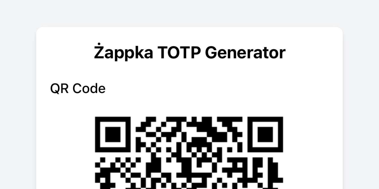 GitHub - iGerman00/zabka-totp-webapp: Use the QR code without visiting ...