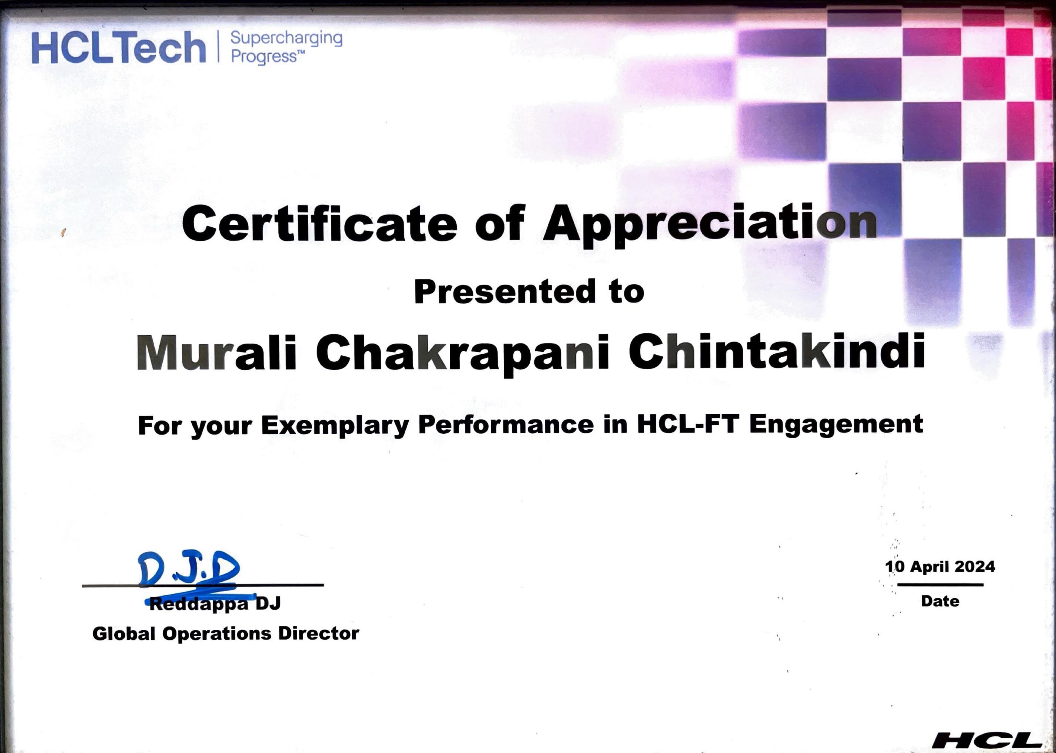 GitHub - muralich20/Certificate: HCL Certificate