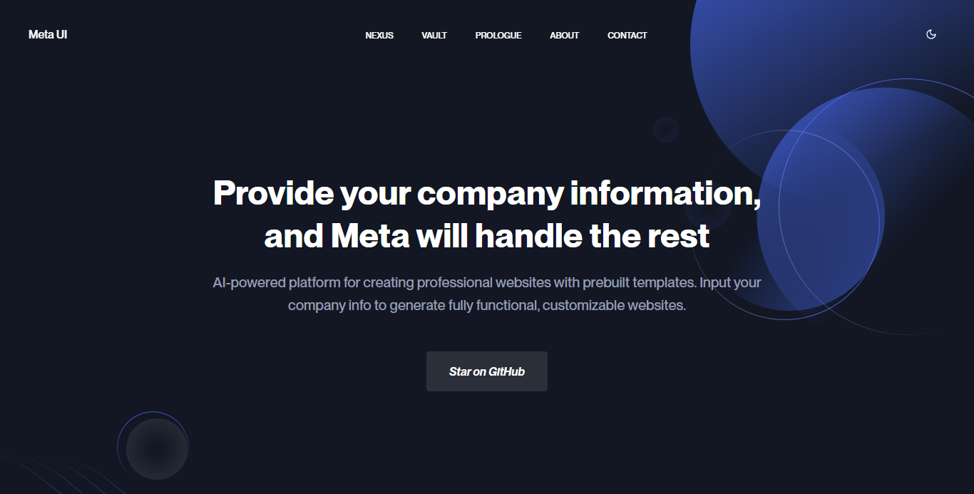 GitHub - 47anjan/meta-ui: Meta UI: AI-powered platform for creating ... GitHub - 47anjan/meta-ui: Meta UI: AI-powered platform for creating ...