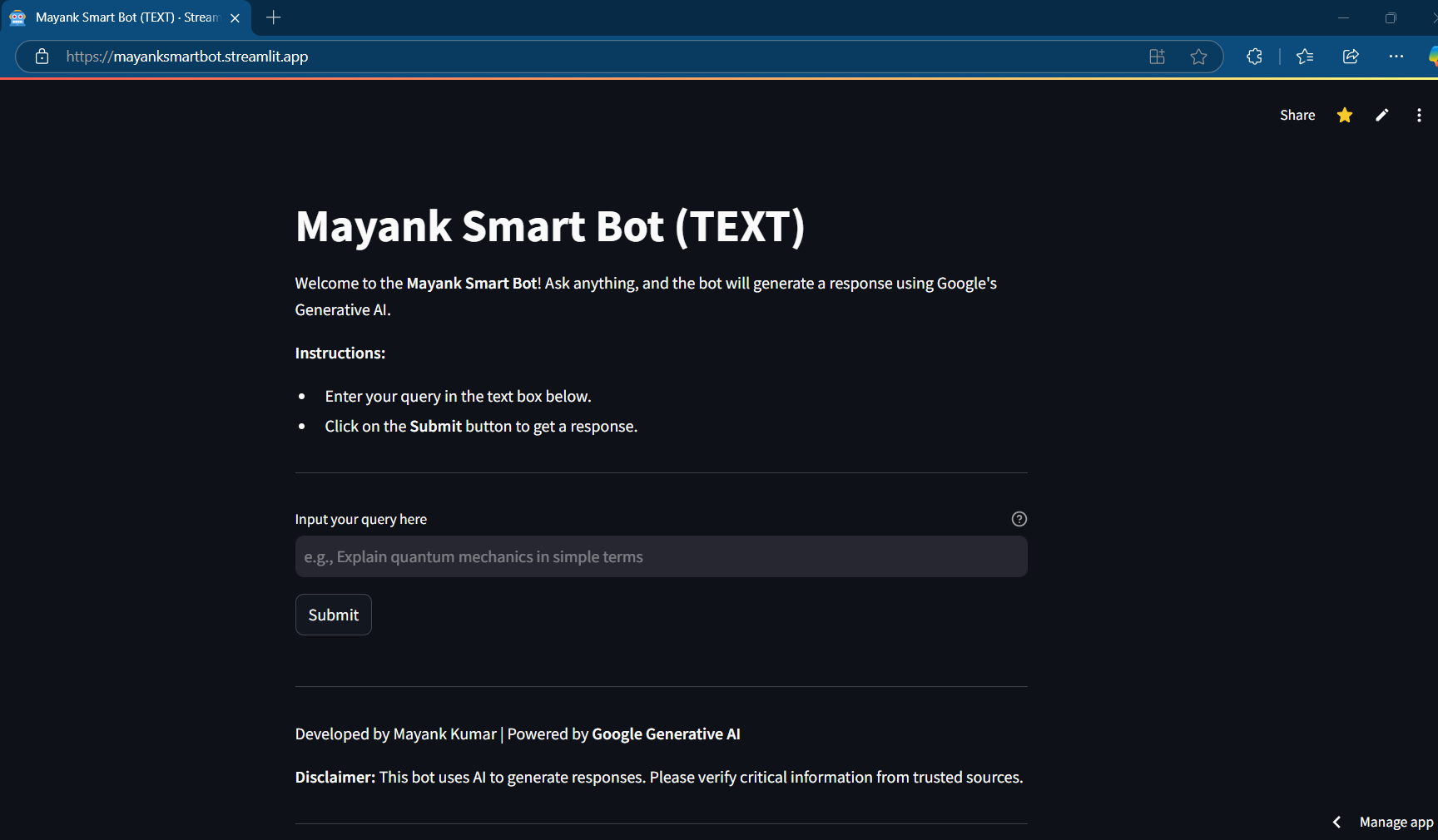 GitHub - mayank-kumar111/ChatBot_Text