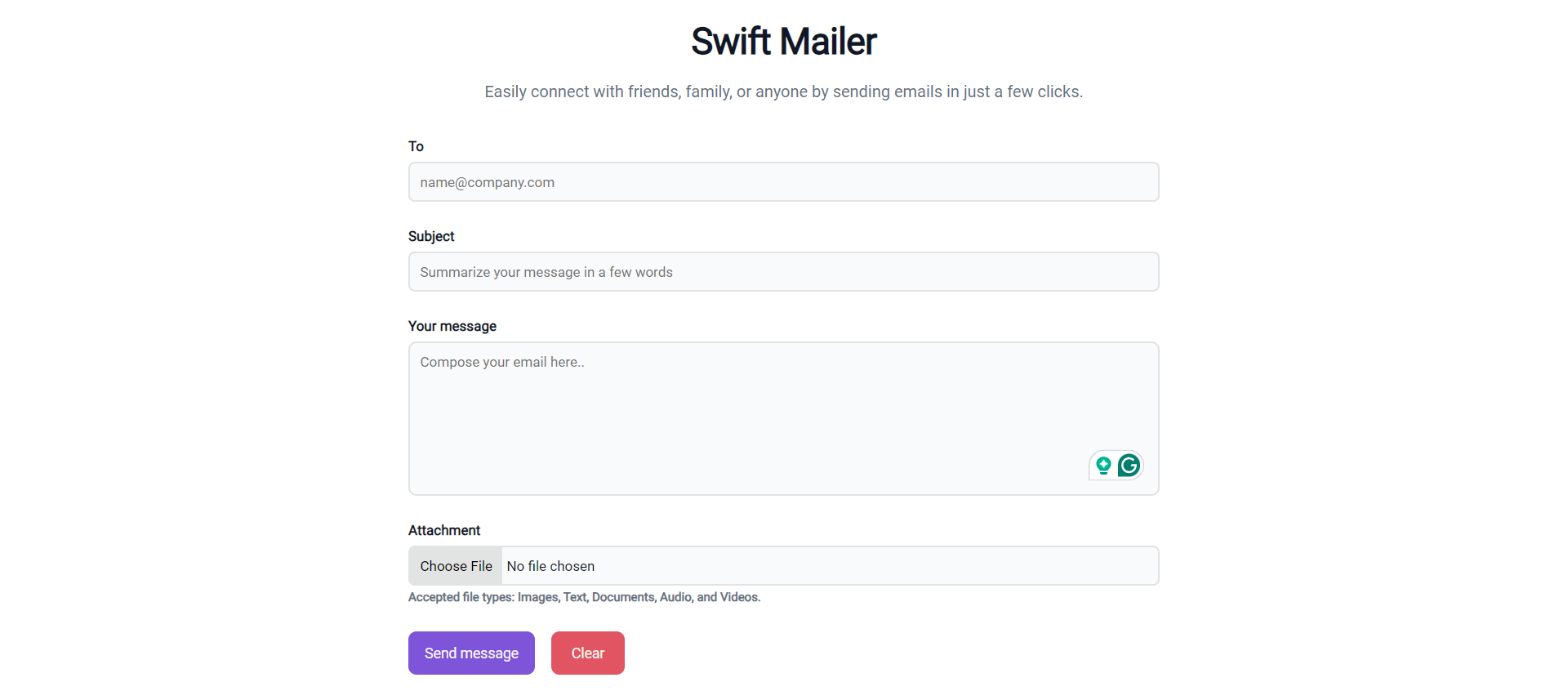 Swift-Mailer/src/main/java/com/reonfernandes/EmailApplication ... Swift-Mailer/src/main/java/com/reonfernandes/EmailApplication ...