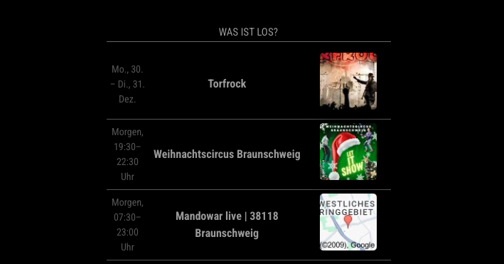 GitHub - ChrisF1976/MMM-EventSearch: MMM-EventSearch fetches and displays event information ...