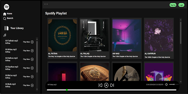 GitHub - arfinaj/Spotify-Clone: Designed and developed a Spotify clone ...