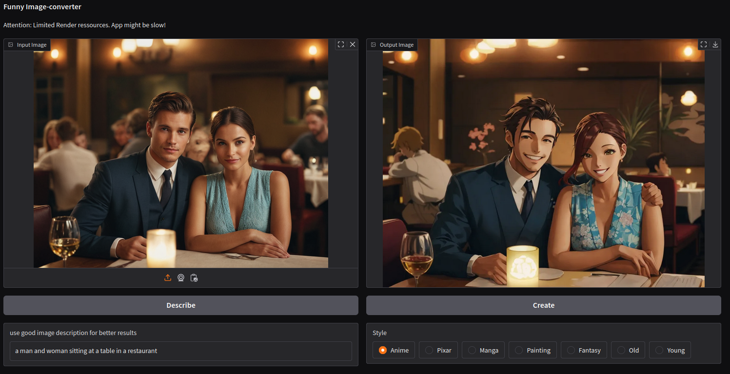 GitHub - blndev/AI-Anime-Maker: Creates a Anime out of a Photo by using ...