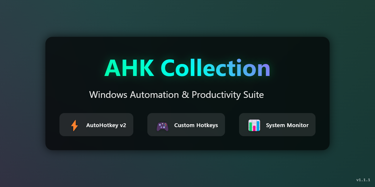 Github Jwcow Ahk Collection A Collection Of Autohotkey V2 Scripts For Windows Automation And