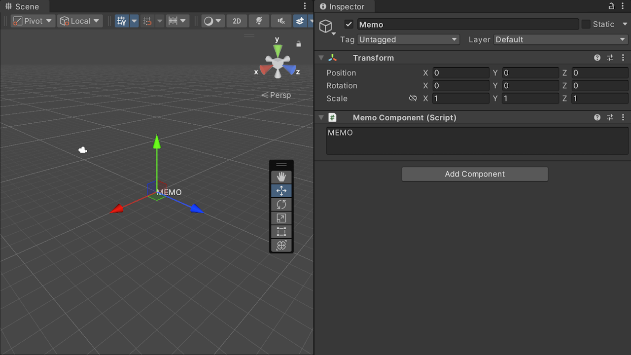 GitHub - XJINE/Unity_MemoComponents: MemoComponent has a simple text field and displays the text ...