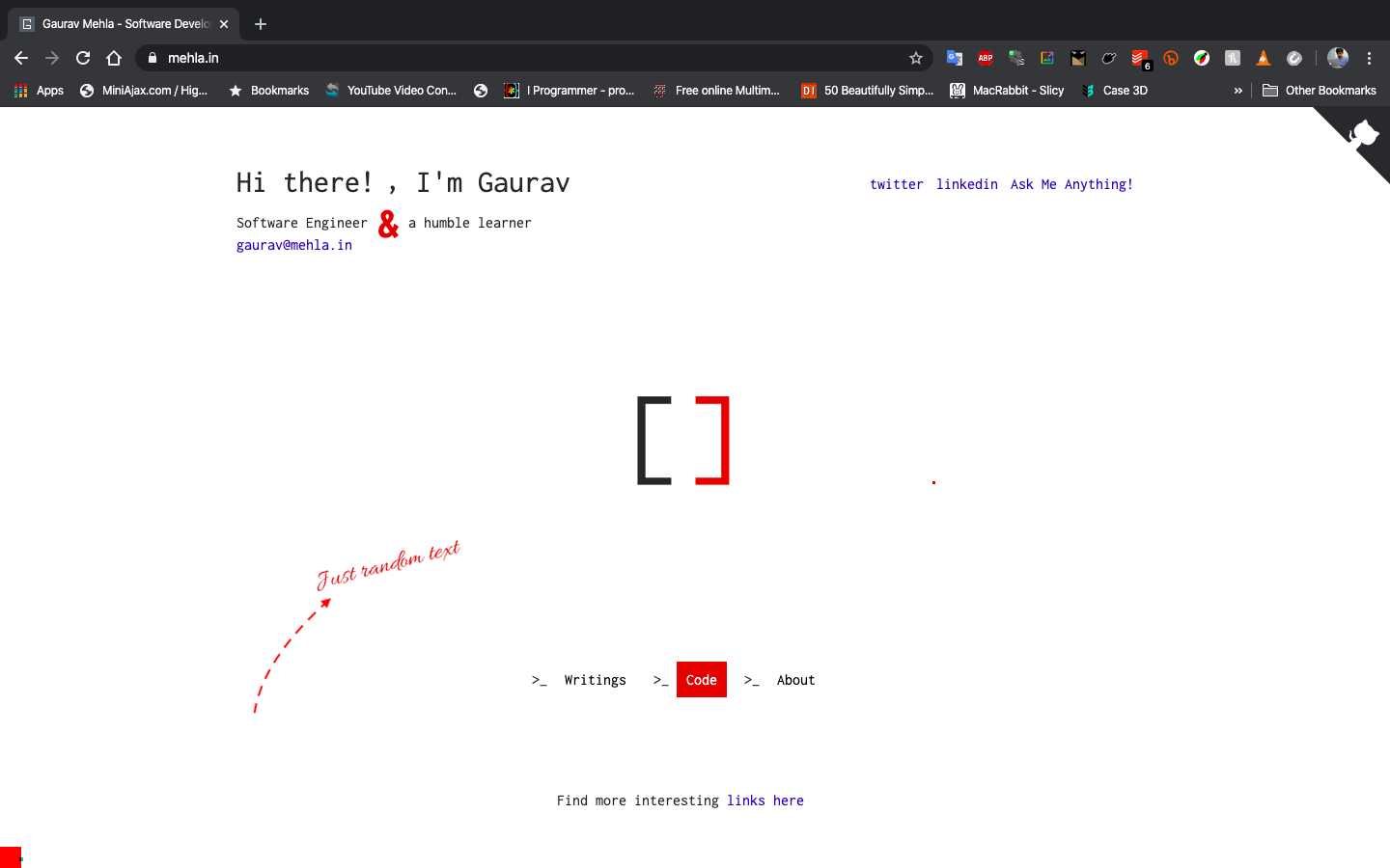 Github Gauravmehla Gauravmehla Github Io ёяпа Personal Website Or Portfolio