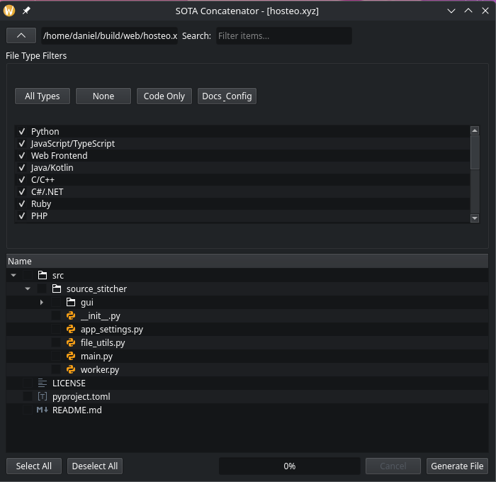 GitHub - bermudi/Source-Stitcher: Source Stitcher seamlessly combines multiple files into a ...