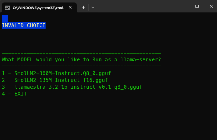 GitHub - fabiomatricardi/Batchfile-llms: Multiple choice batch file to ...