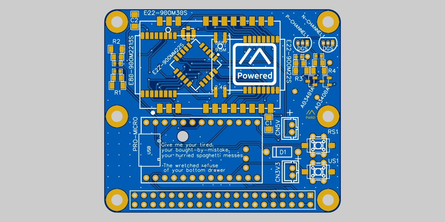 GitHub - NomDeTom/Liberty_MeshMess: A PCB to make any LoRa module ...