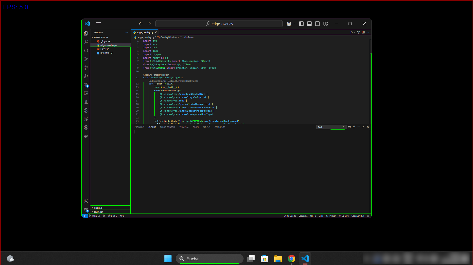 Github Ccernusca Edge Overlay A Little Python Test Project Which