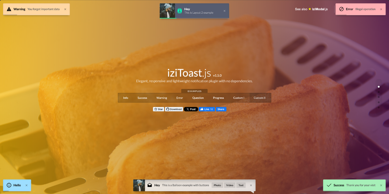 GitHub - stephenjason89/nuxt-toast: 🔥 Add iziToast notifications to ...