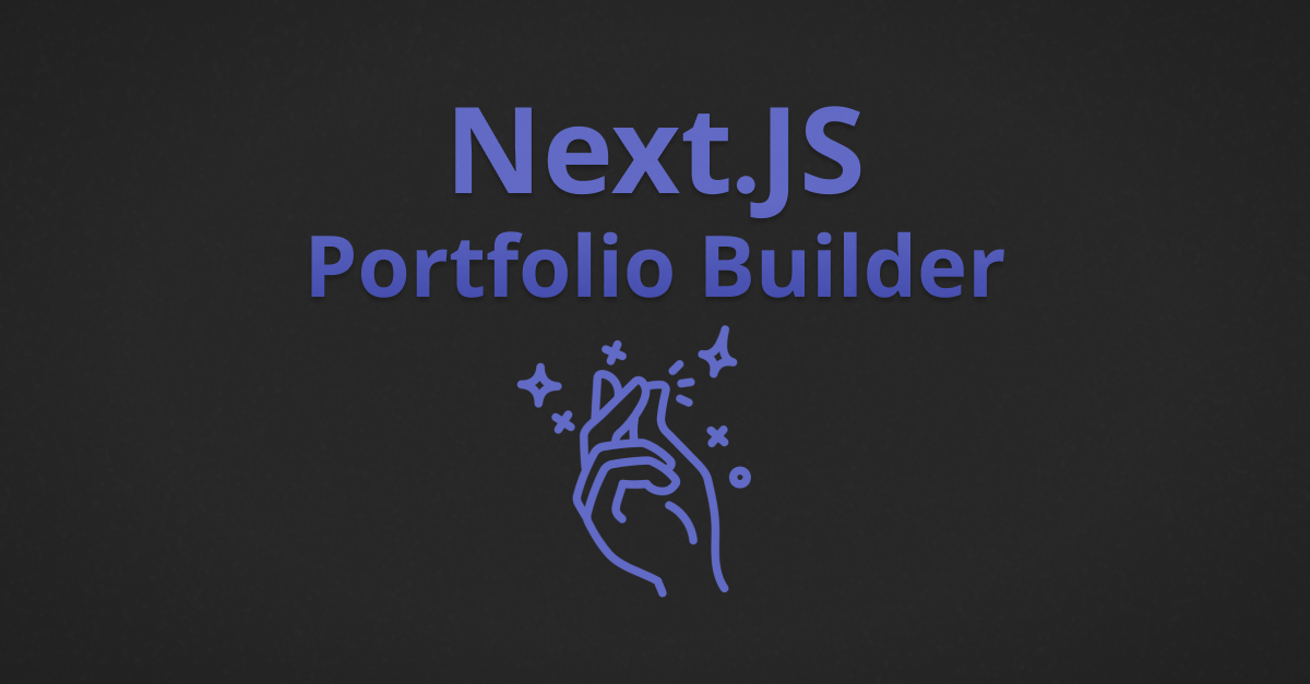 GitHub - PlutonusDev/nextjs-portfolio-builder: A powerful and flexible ...