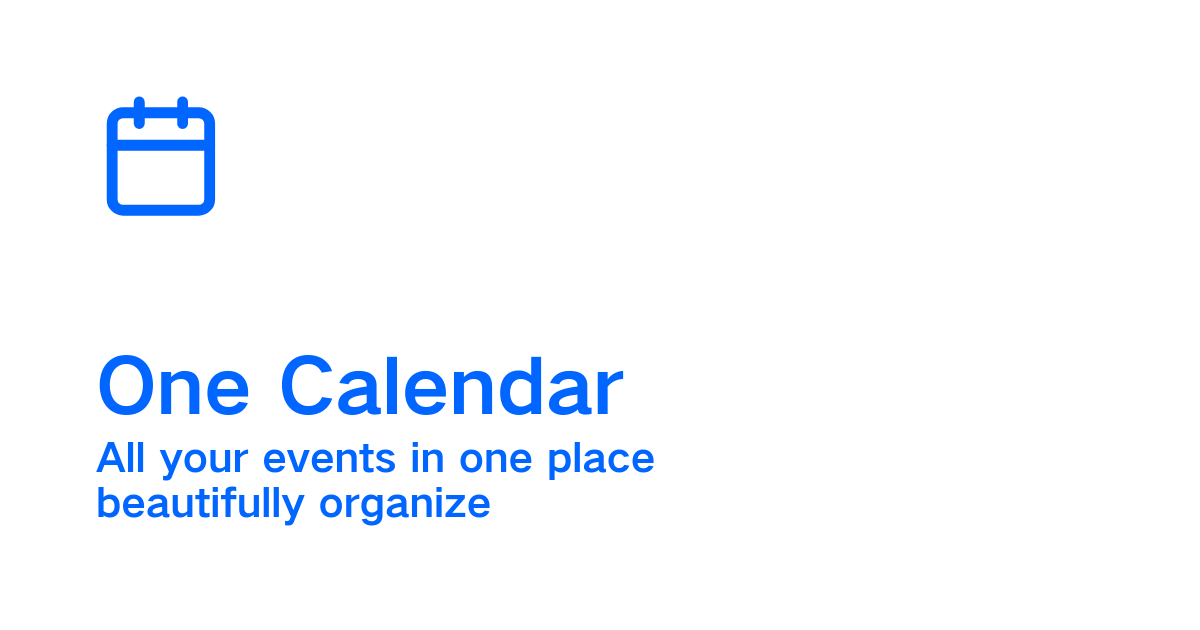 GitHub - EvanTechDev/One-Calendar: One Calendar is a calendar web app that uses NextJS. It has ...