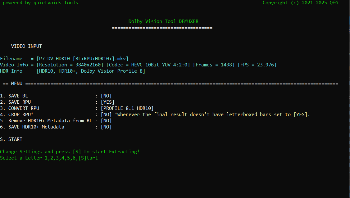 GitHub - DonaldFaQ/DDVT: Donalds Dolby Vision Tool (DDVT). Can decode / inject / edit and much ...