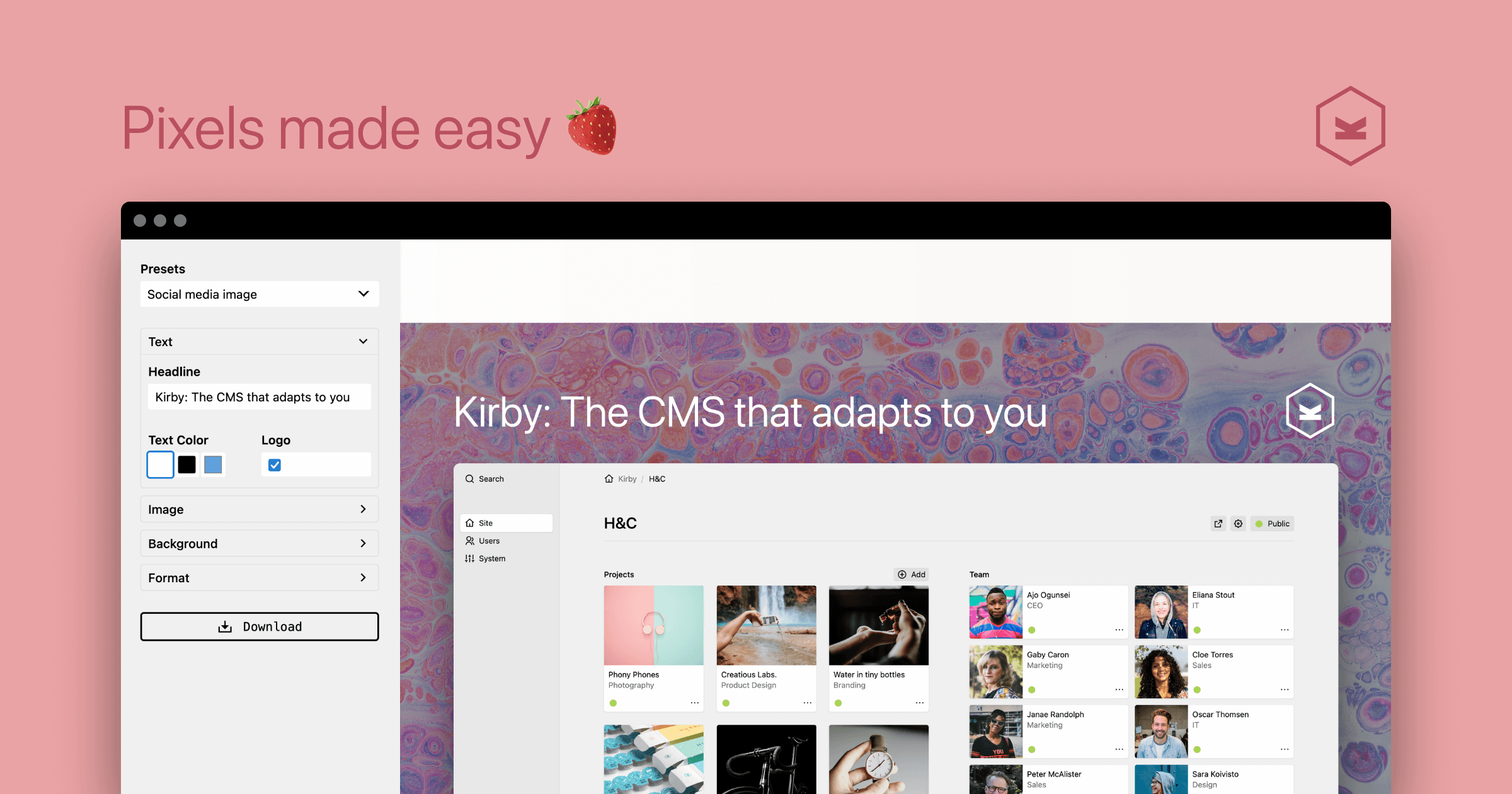 GitHub - getkirby/pixels: Create social media thumbnails, plugin cards and more for Kirby CMS ...