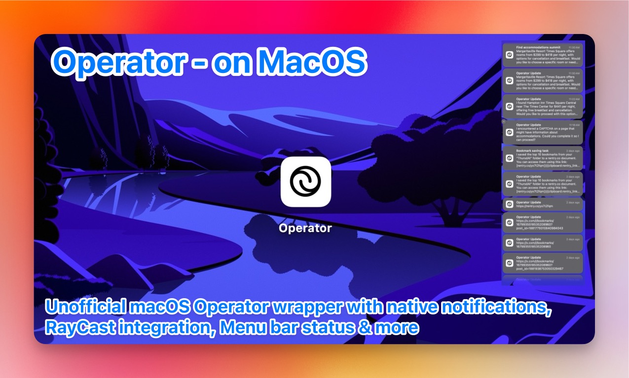 GitHub - altryne/wraperator: A native macOS wrapper for OpenAI Operator ...