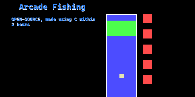 GitHub - Peytoncl/ArcadeFishing: opengl and c fishing arcade game · GitHub