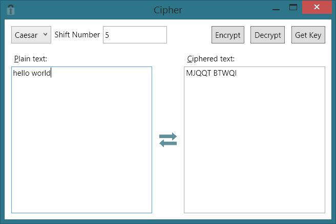 Github Shemarlindiecipher A Simple Substitution Cipher Tool Ciphers Text Using A Caesar Or