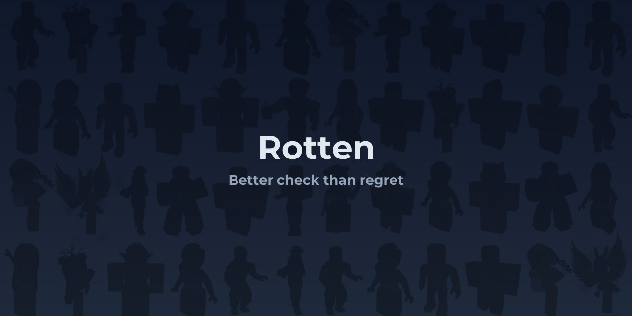 GitHub - robalyx/rotten: A simple tool that lets you check Roblox users and groups against ...