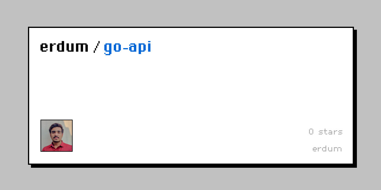 GitHub - erdum/go-api