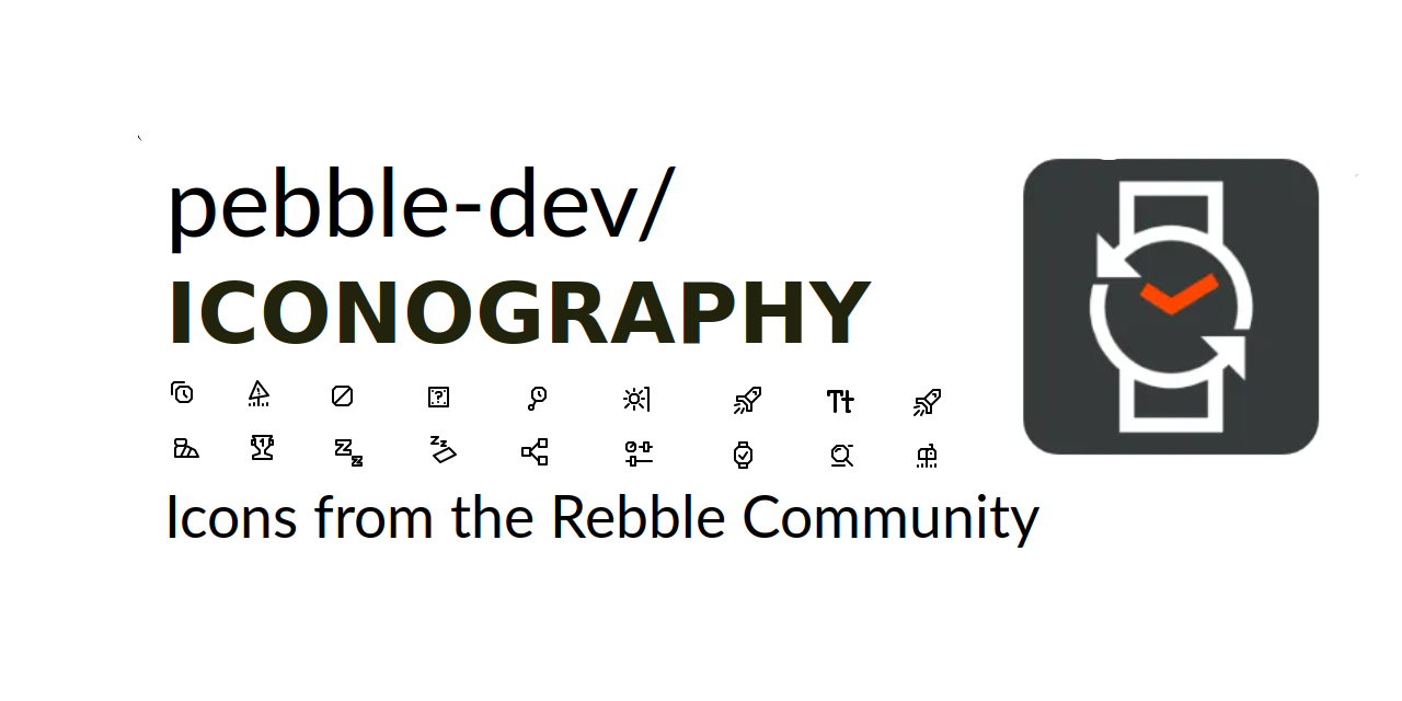 GitHub - pebble-dev/iconography: Icons for Pebble