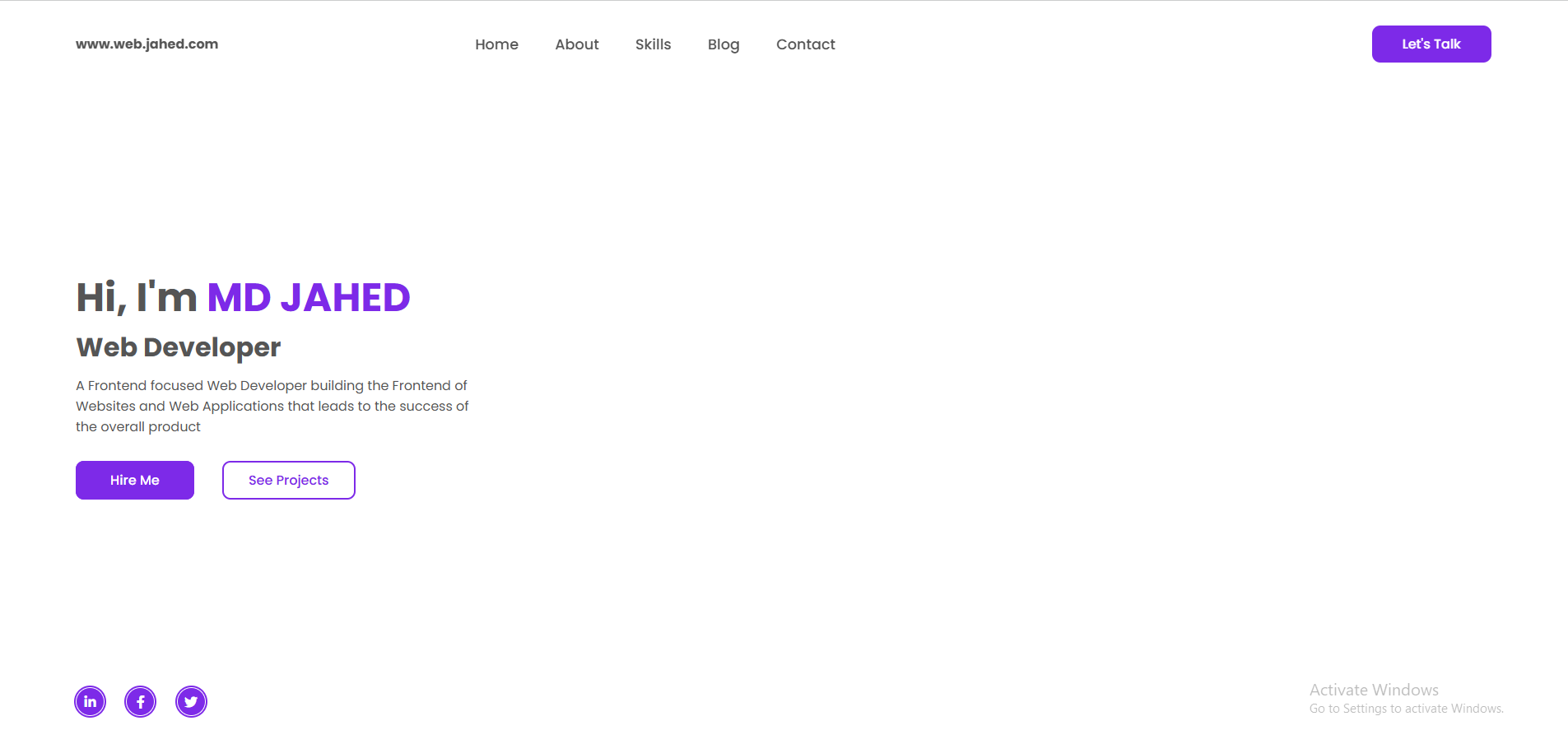 GitHub - MDjahed2001/Portfolio: simple portfolio using html,css,js.