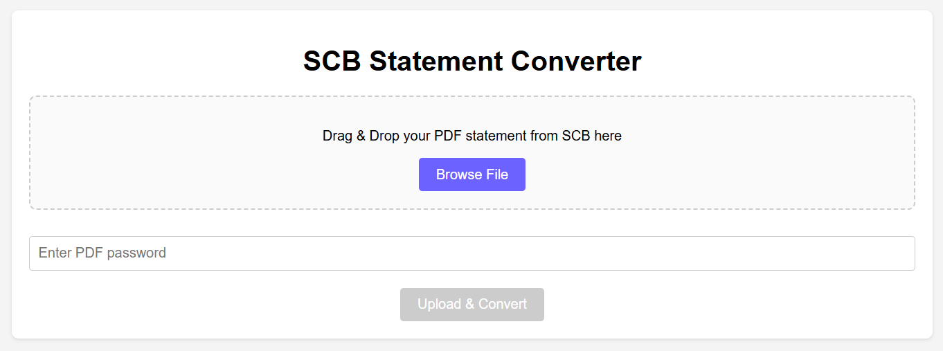 GitHub - shlomki/scb-statement-converter: A tool to convert PDF bank statements from SCB Bank in ...