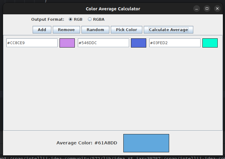 GitHub - indalec/color-average-calculator: a program to find the average color of multiple hex ...