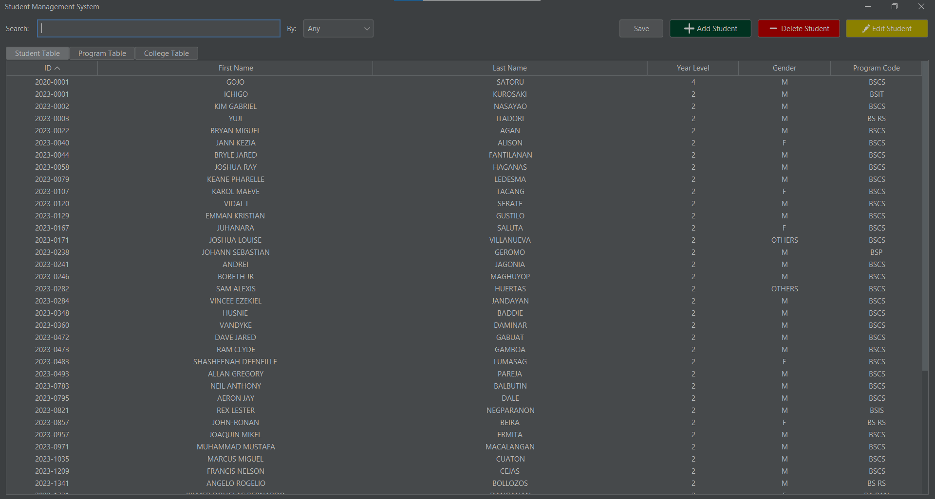 GitHub - KnightmareLeon/simple-student-information-system-csv: Repository for a school activity ...