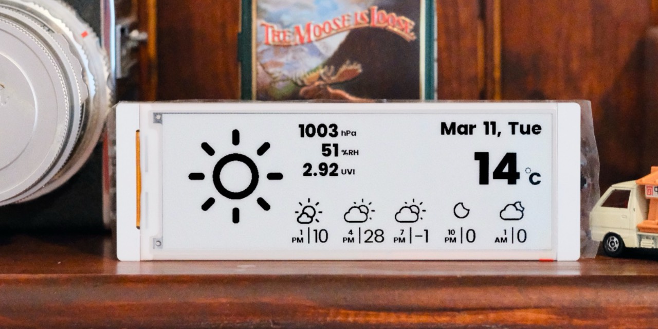 GitHub - kotamorishi/weather-crow5.7: Weather station using CrowPanel ESP32-S3 E-Paper HMI 5.79 ...