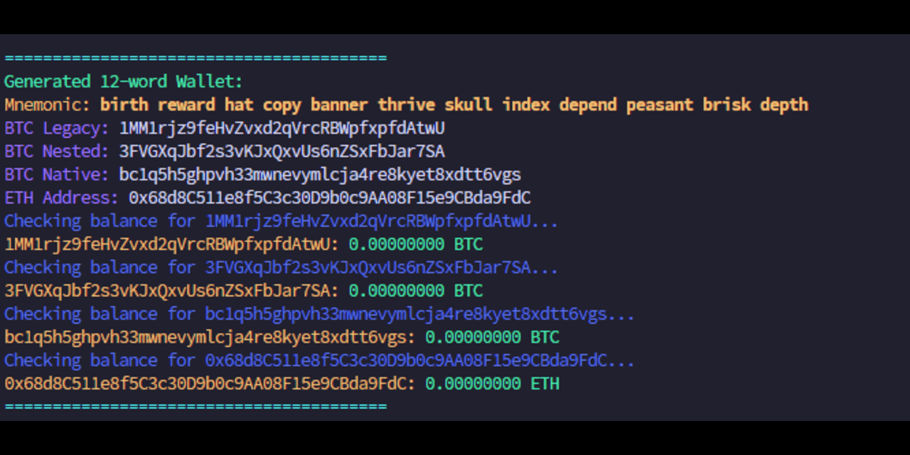 GitHub - Cr0mb/Crypto-Sweeper: Crypto Sweeper is a Python-based cryptocurrency wallet generator ...