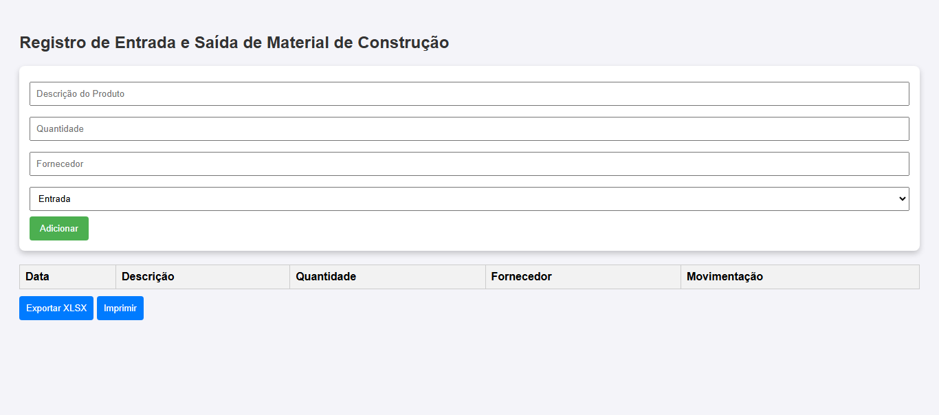 GitHub - Adriano1976/Registro-Estoque-Entrada-Saida: Formulário de ...