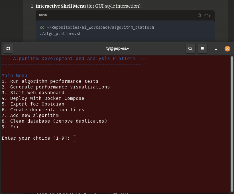 GitHub - angrysky56/algorithm_platform: Database for algo dev and analysis set up for Linux