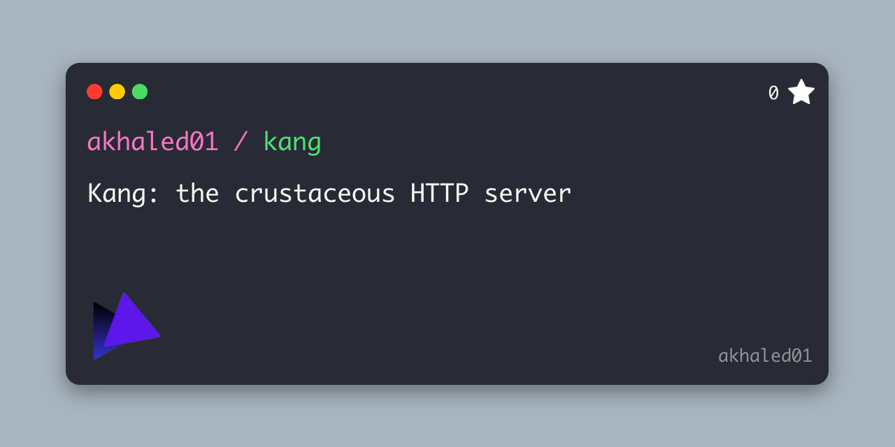 GitHub - akhaled01/kang: Kang: the crustaceous HTTP server