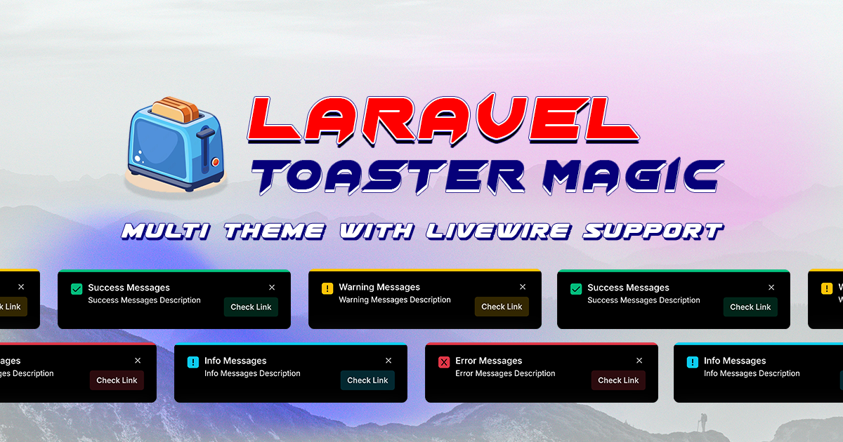 GitHub - devrabiul/laravel-toaster-magic: Laravel Toaster Magic is a lightweight, themeable ...