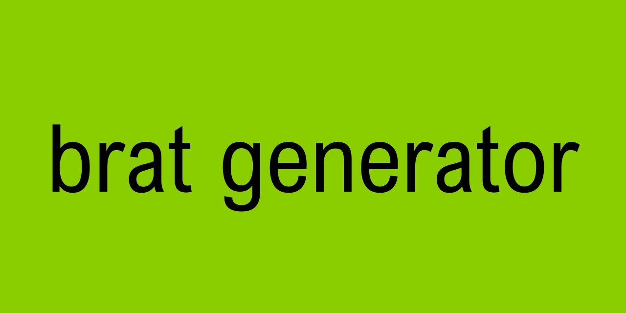 GitHub - camilafresitaa/BratGenerator: A Python application using ...