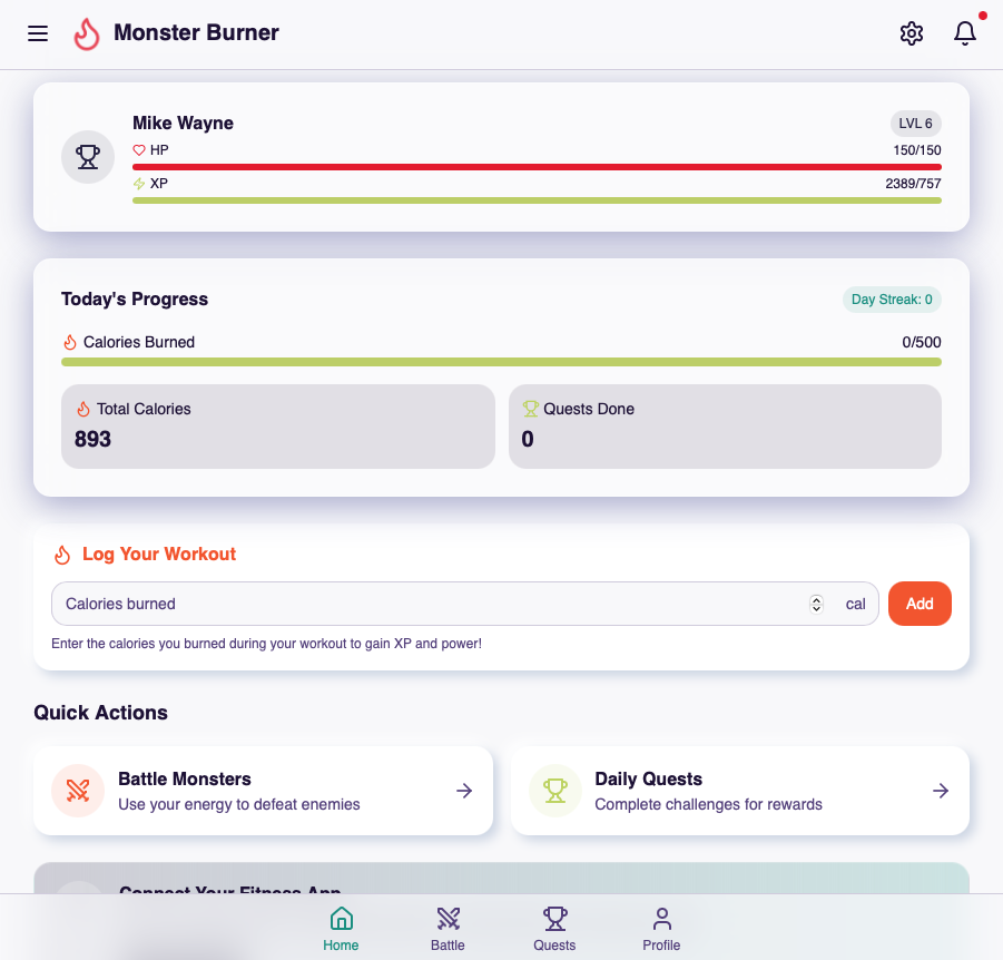GitHub - MikeWayne92/fitquest-burner