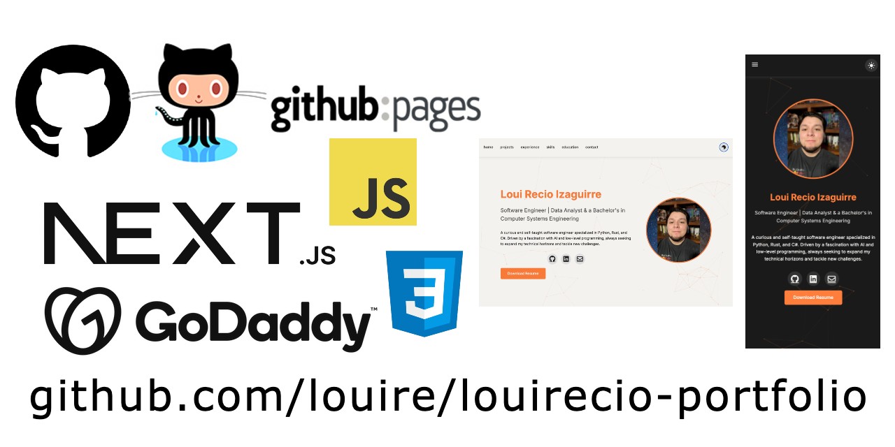 Github Louire Louirecio Portfolio My Portfolio