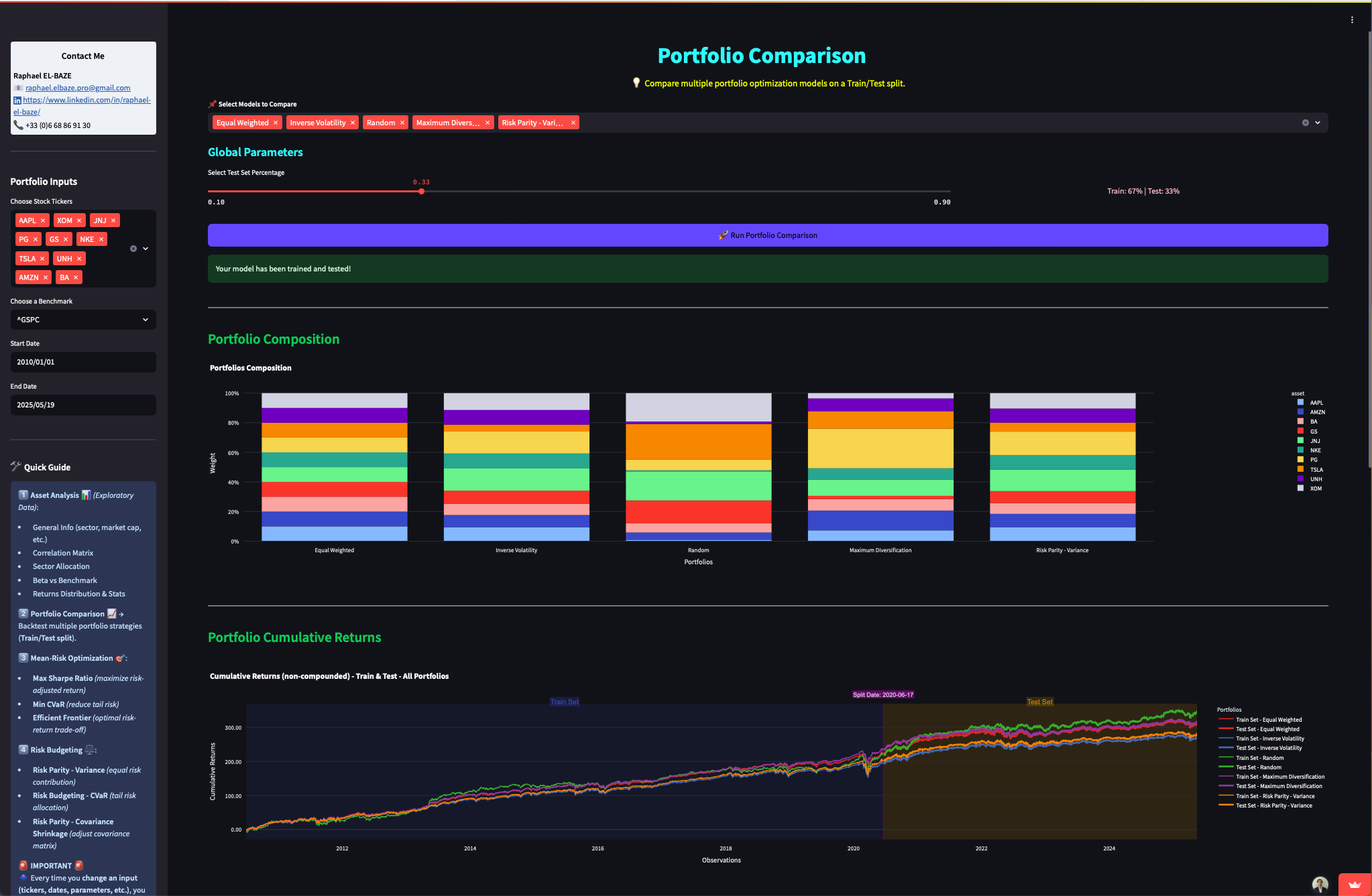 GitHub - Raphael-EL-BAZE/Portfolio_Optimization_App: Quant Portfolio Optimizer | Skfolio, ML ...
