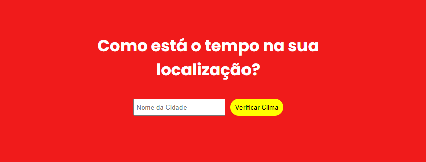 GitHub - davittiw/verifica-clima: project that consumes an api and shows the weather according ...
