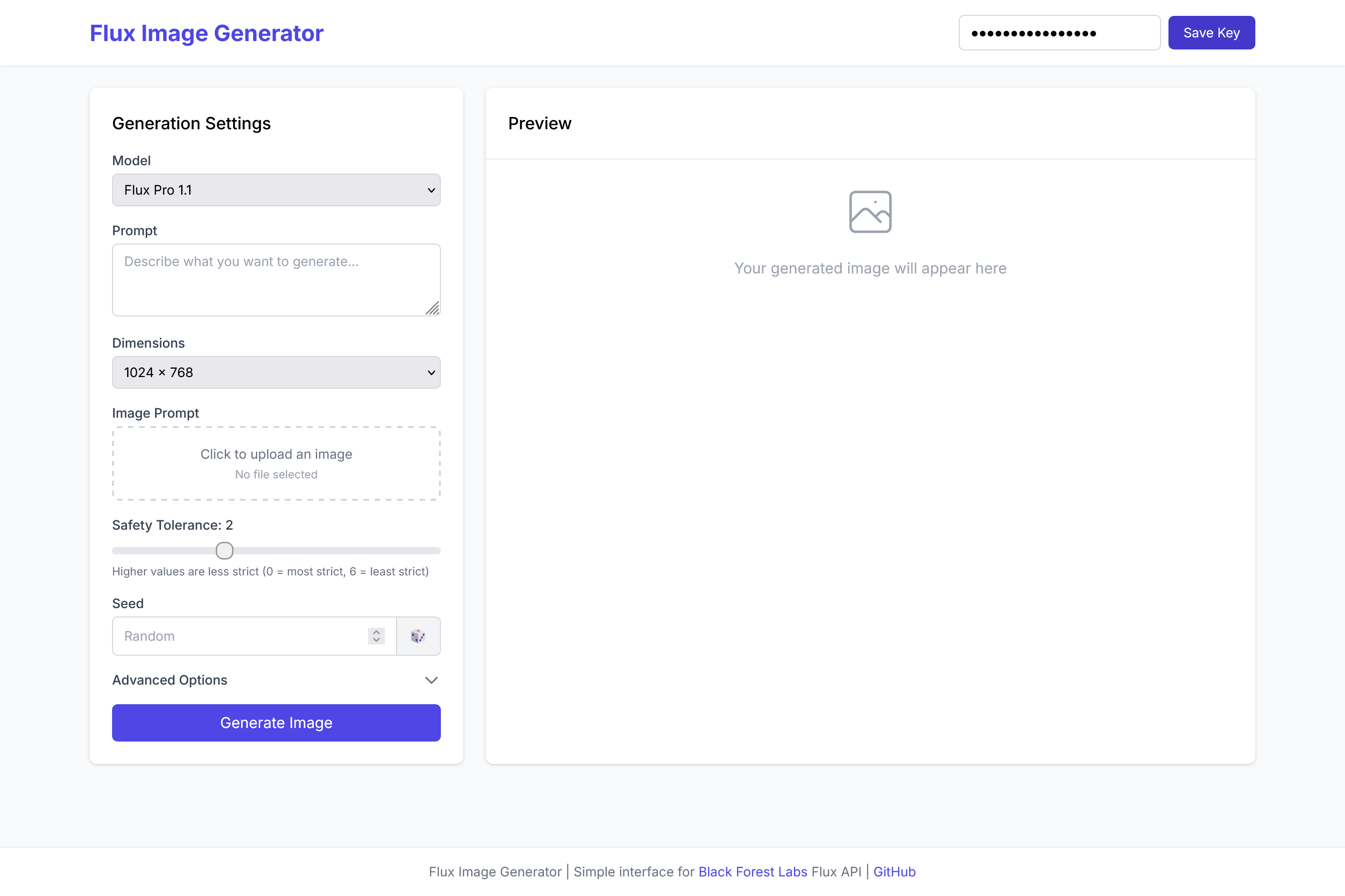 GitHub - Tremontaine/flux-ui: A simple, clean interface for the BFL ...
