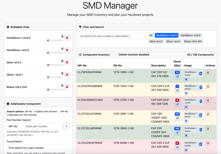 GitHub - AnimaI/SMD-Manager: A Flask application for managing SMD component inventory and ...