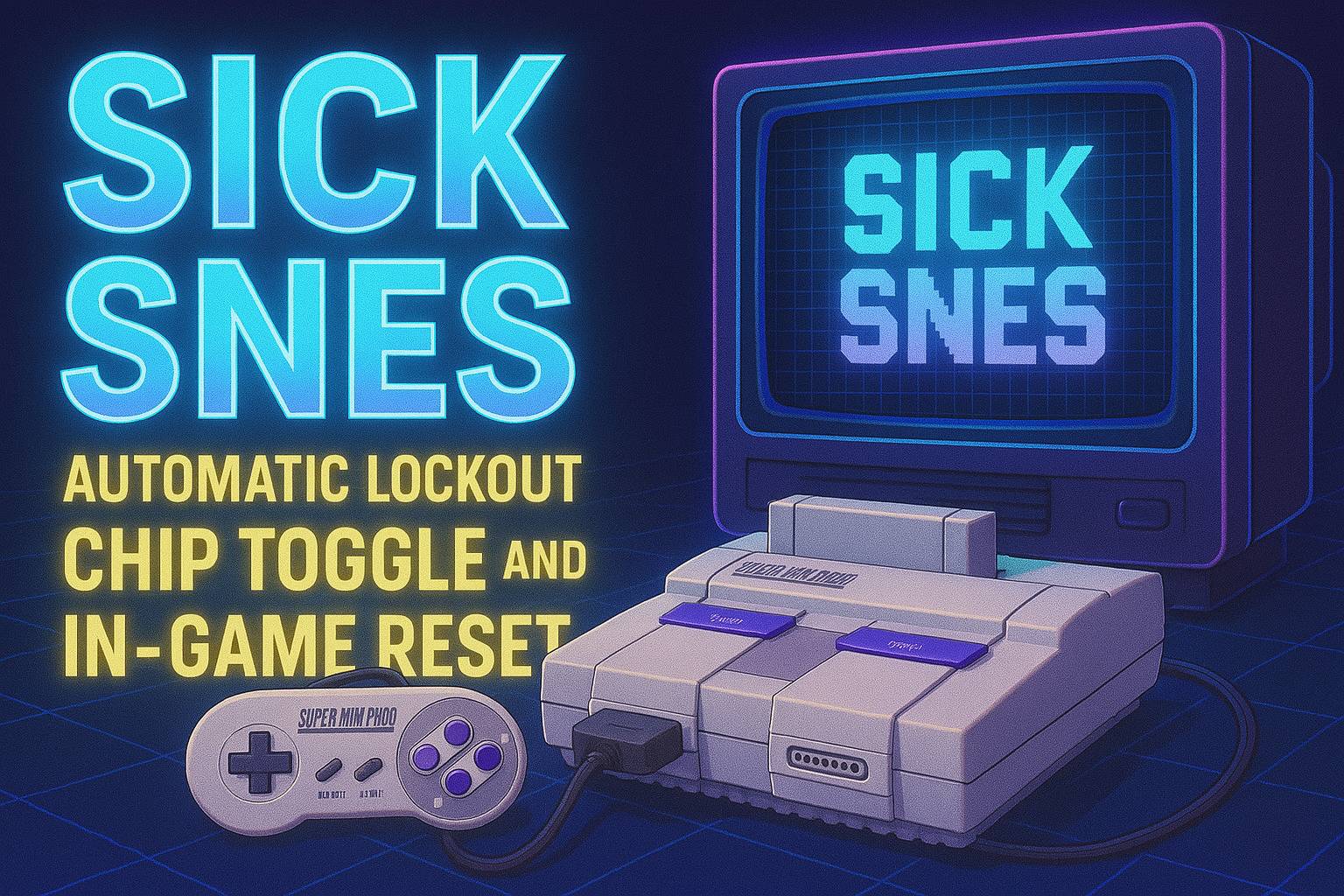 GitHub - lucaslealdev/sicksnes: Mod for the Super Nintendo SNES that allows automatic lockout ...