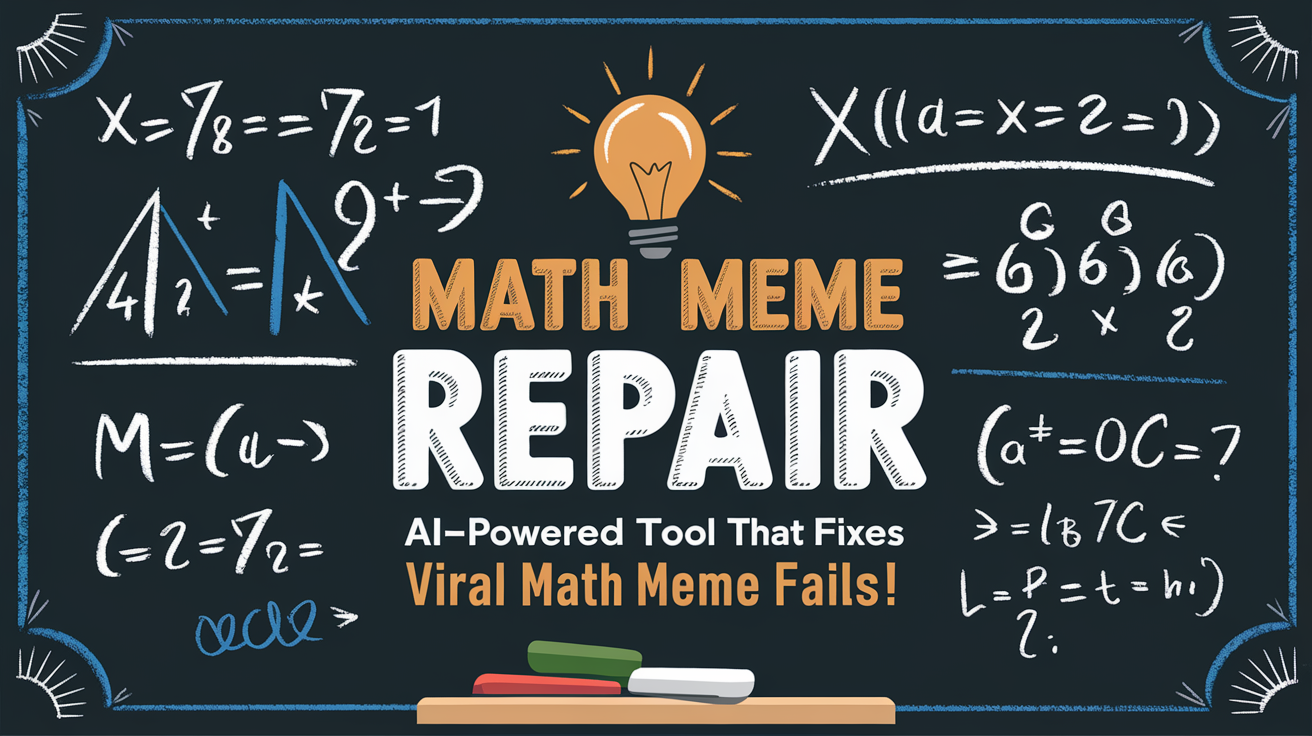 GitHub - hassanhaseen/MathMemeRepair: AI-powered tool that fixes viral math meme fails! Whether ...